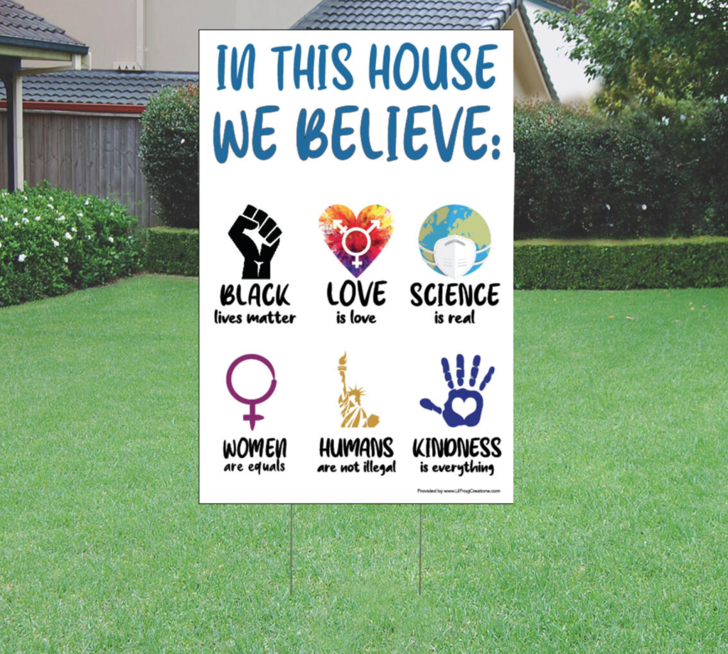 Yard Sign – We Believe | Lil Frog Creations